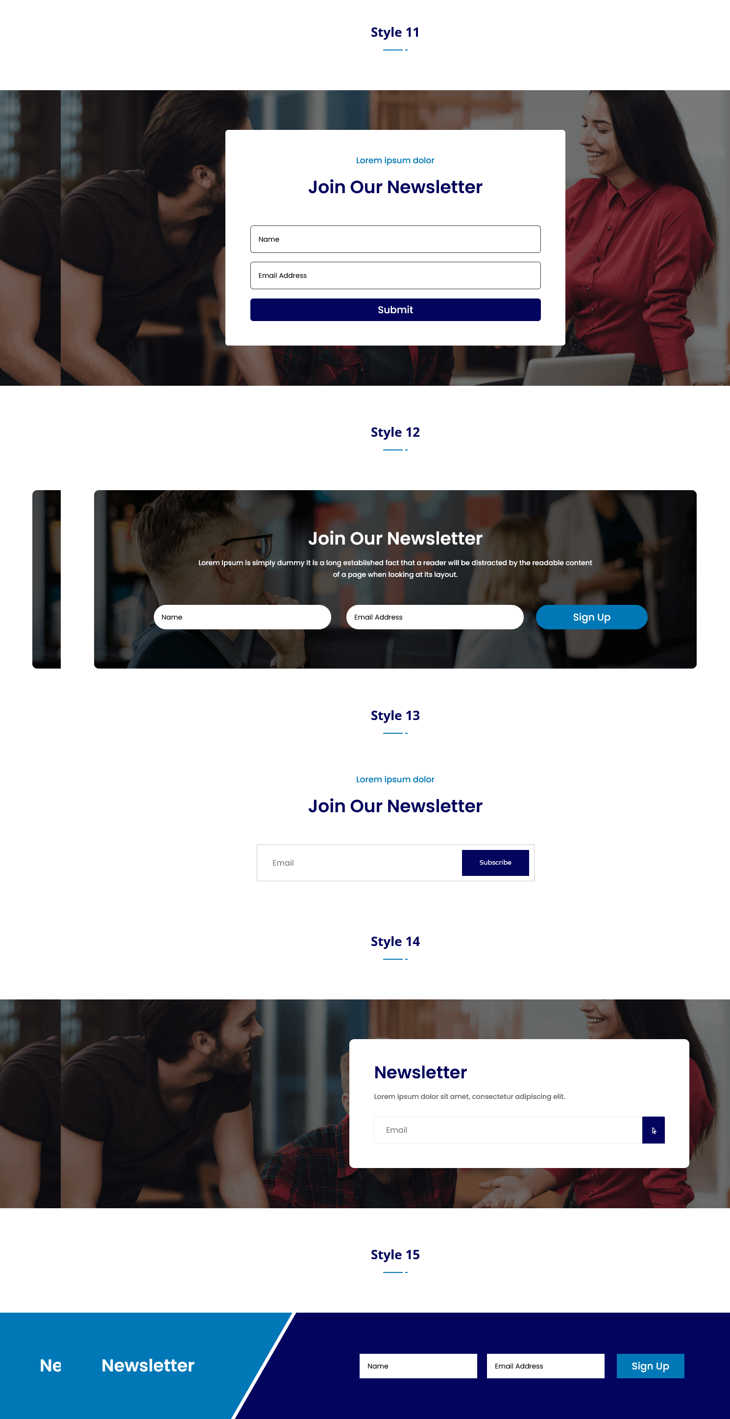 Newsletter Section Styles | Find Popular Divi Layouts ,Sections