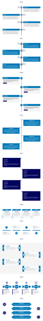 Timeline Section Styles | Find Popular Divi Layouts ,Sections