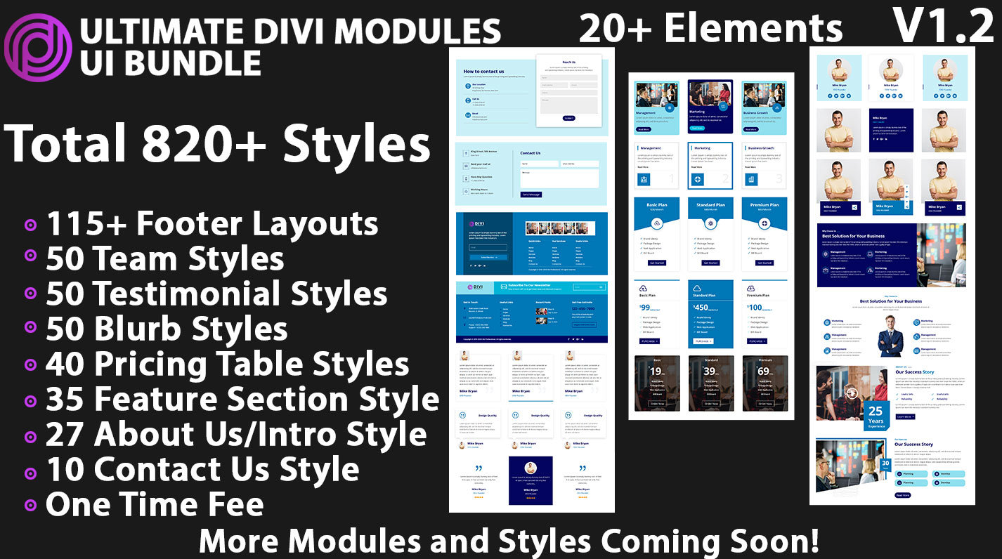 Ultimate Divi WooCommerce Modules UI Bundle - Find Popular Divi Layouts ,Sections